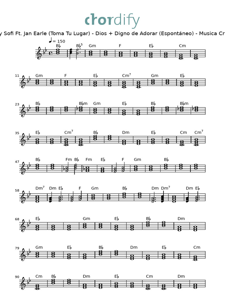 Chordify_Johan-y-Sofi-Ft-Jan-Earle-Toma-Tu-Lugar-Dios-Digno-de-Adorar ...