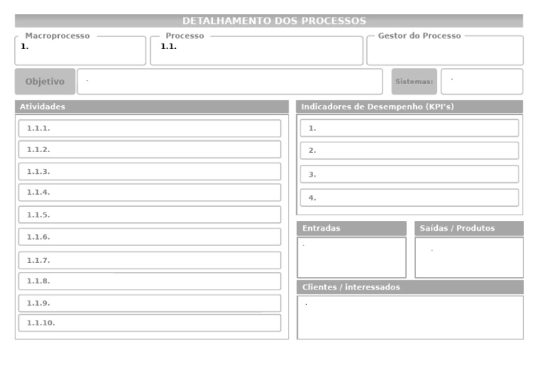 Cap. 3.2 - Formulário identificação processos | PDF