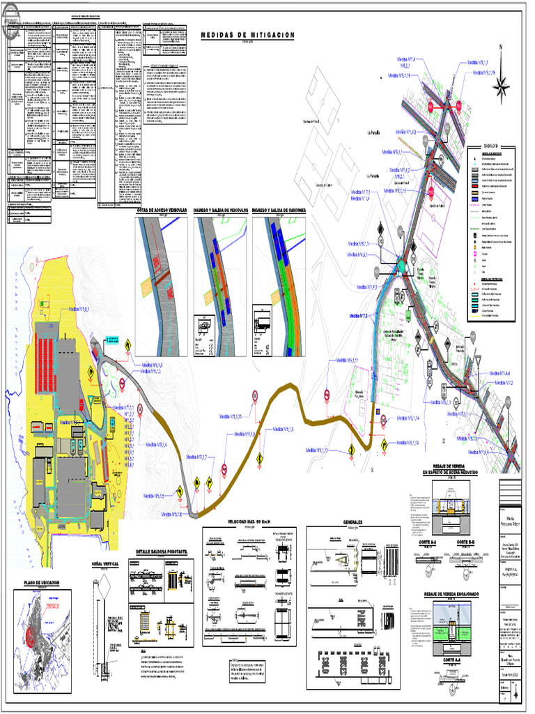 11_PLANO SITUACIÓN CON PROYECTO MITIGADO_V2C_Timbrado | PDF
