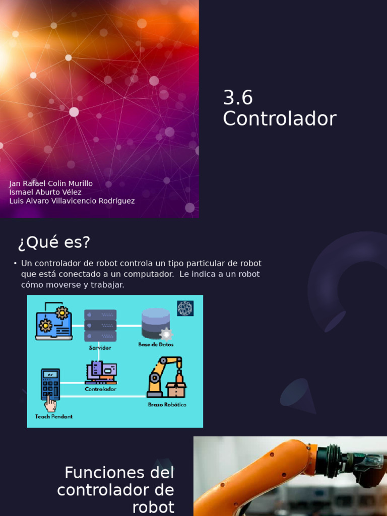 3.6 Controlador | PDF | Controlador lógico programable | Robot