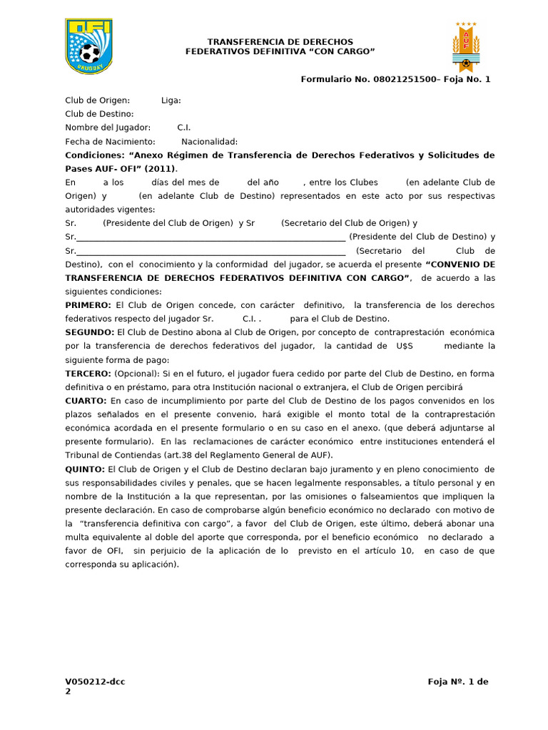 Form Definitivo Con Cargo | PDF | Justicia | Crimen y violencia