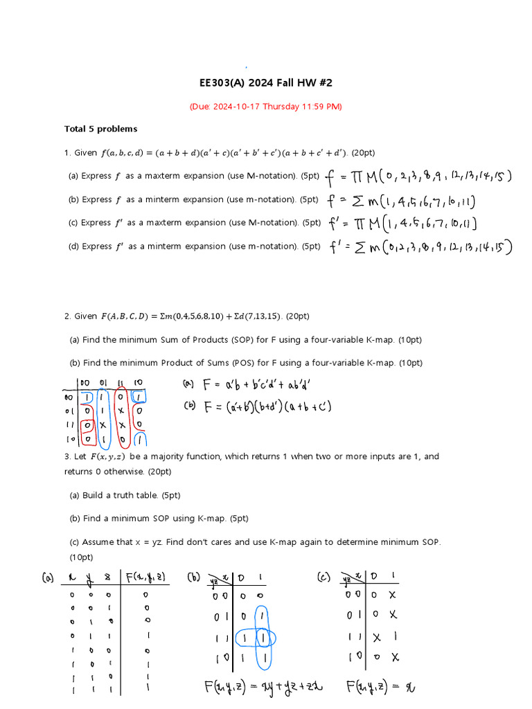2024 - (Ee303a) HW2 | PDF | Mathematical Logic | Computer Programming