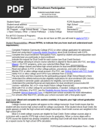 Dual Enrollment Form | PDF
