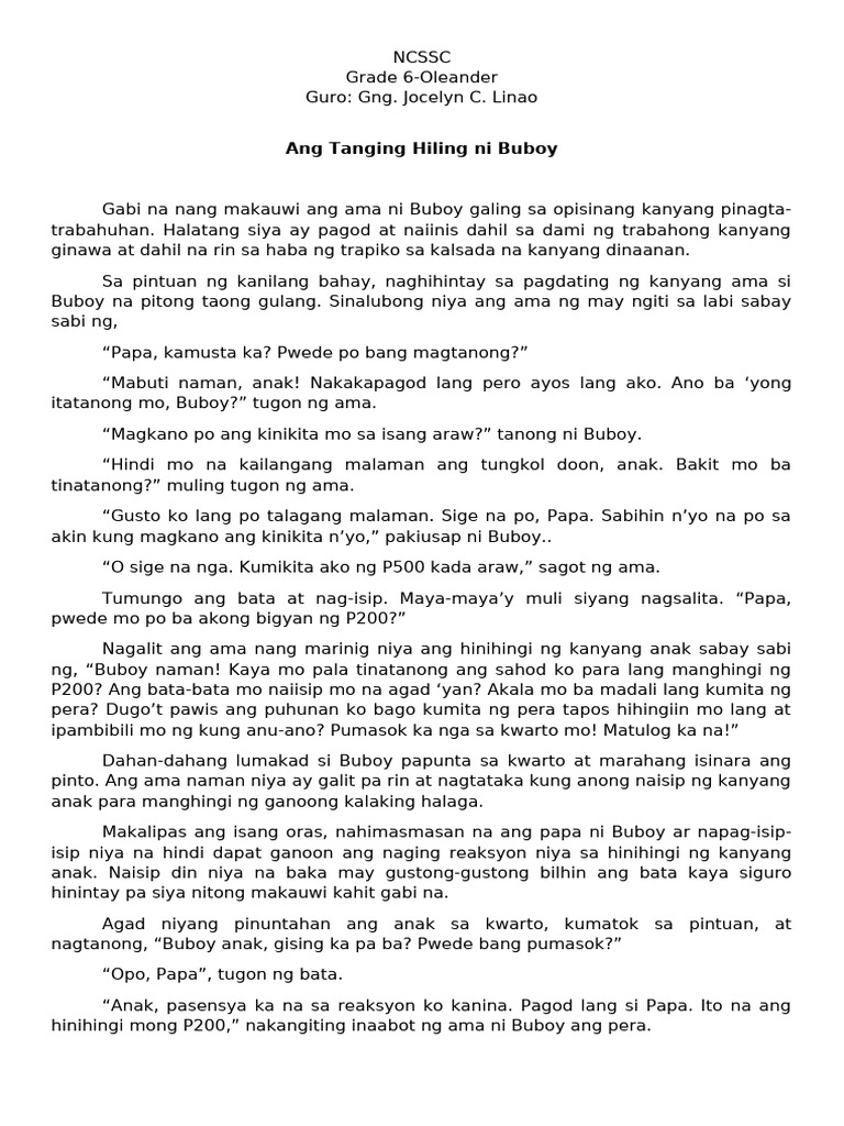 Reading-Material-in-Filipino-2 (2) | PDF