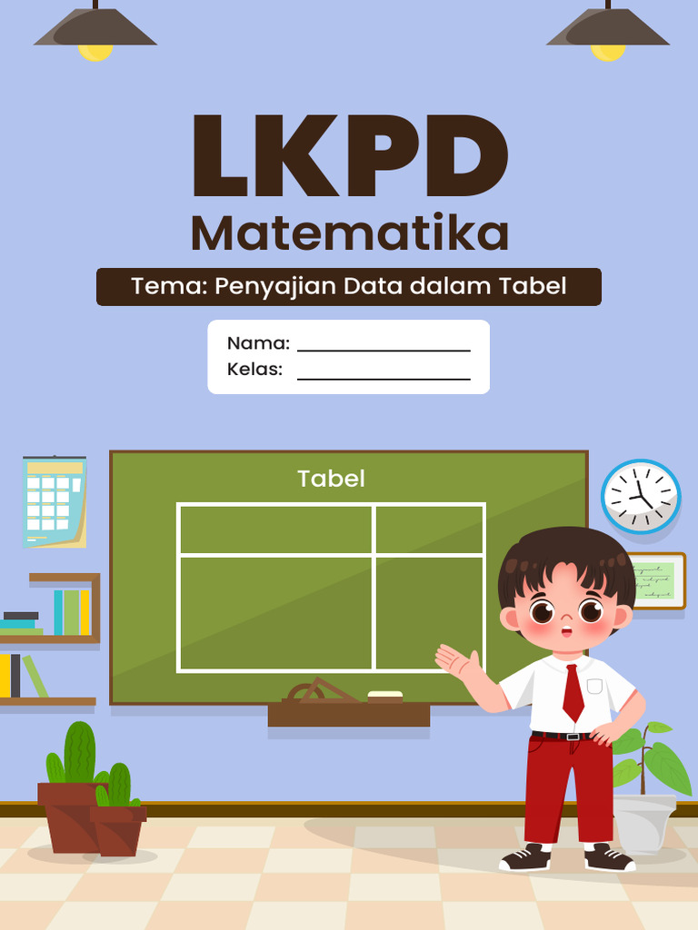 Penyajian Data Dalam Tabel LembarKerja Peserta Didik Warna-Warni Lucu ...