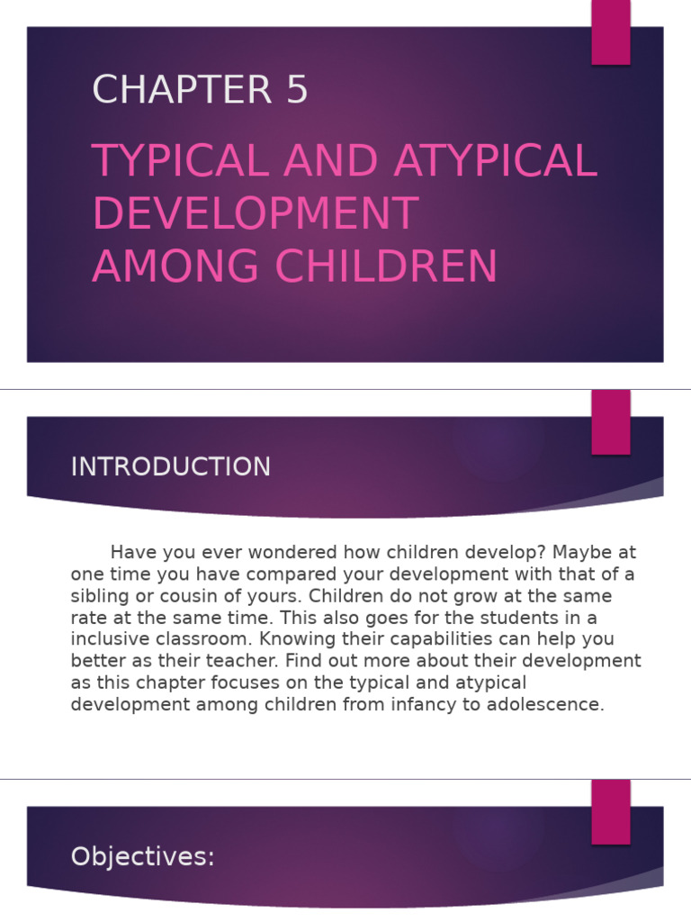 Chapter 5 Typical and Atypical Development | PDF | Cognitive ...