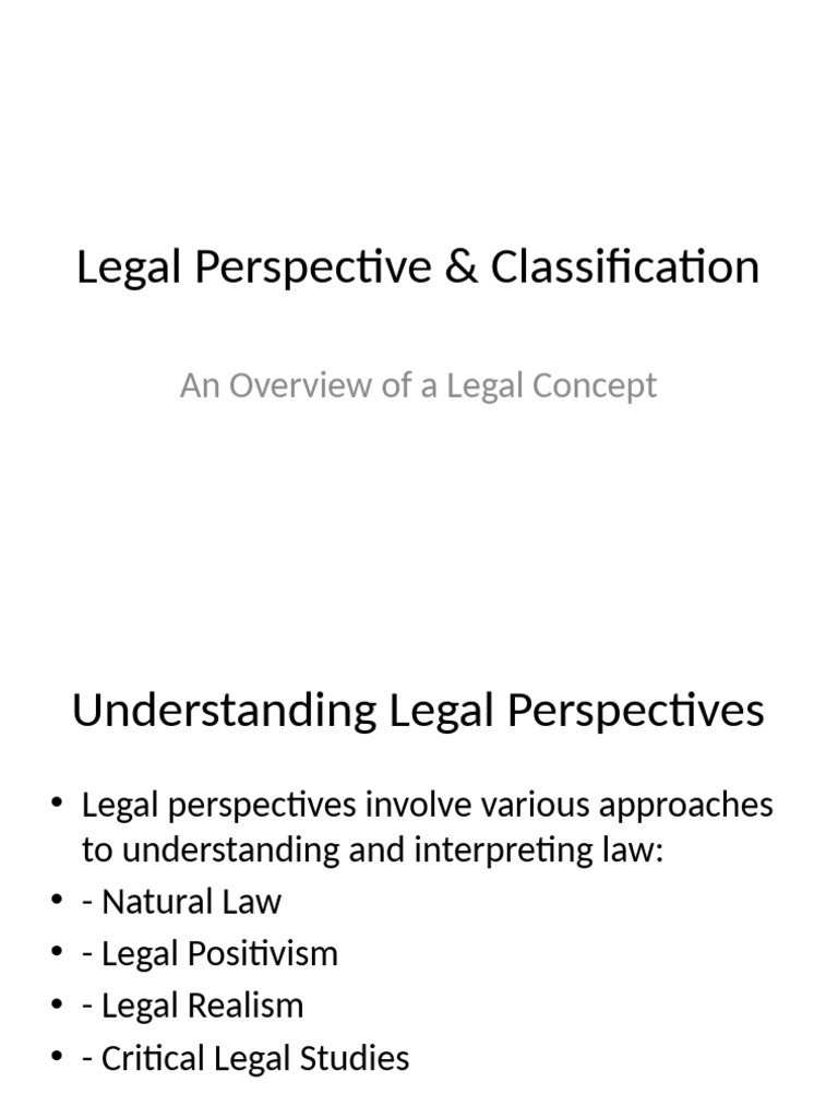 Legal Perspective Classification | PDF