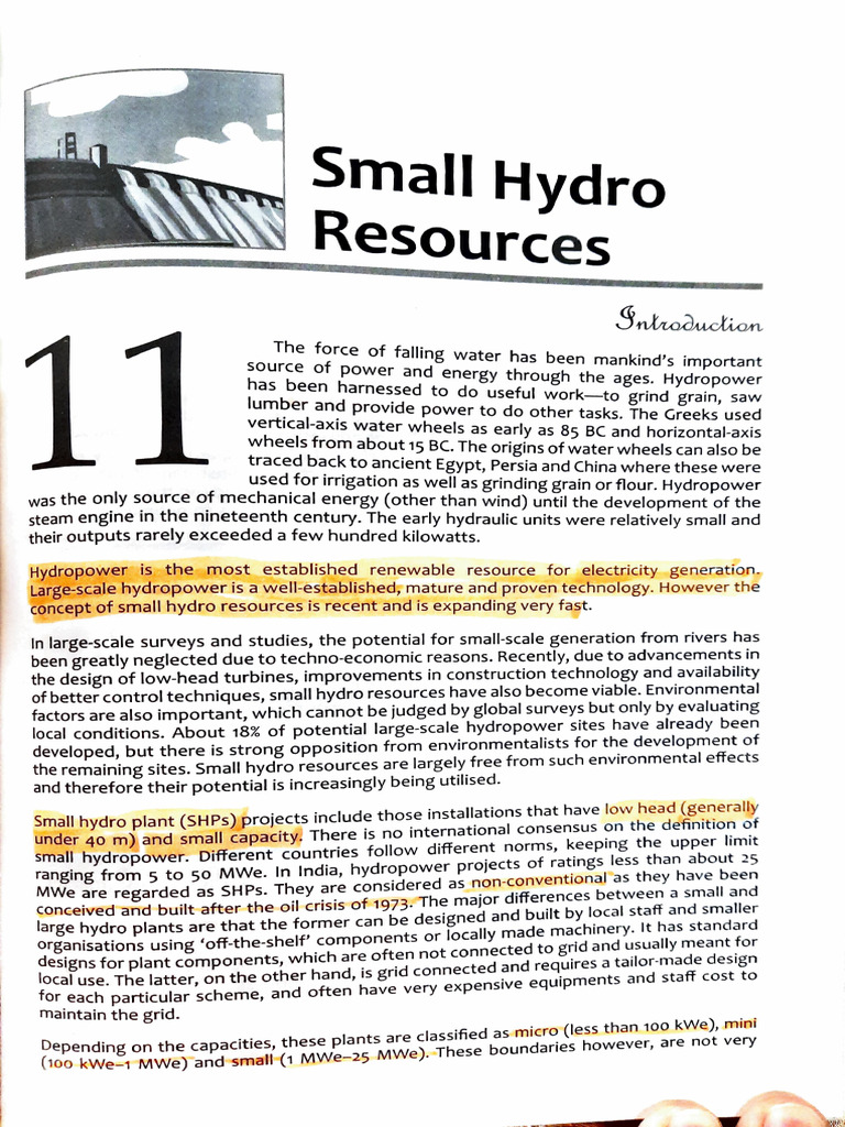 Small Hydro Resources Overview | PDF | Turbine | Hydroelectricity