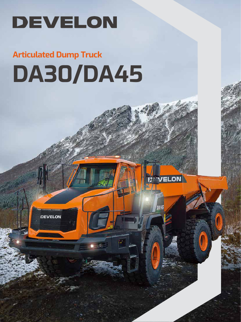 Develon DA30/DA45 Articulated Dump Trucks | PDF | Truck | Manual ...