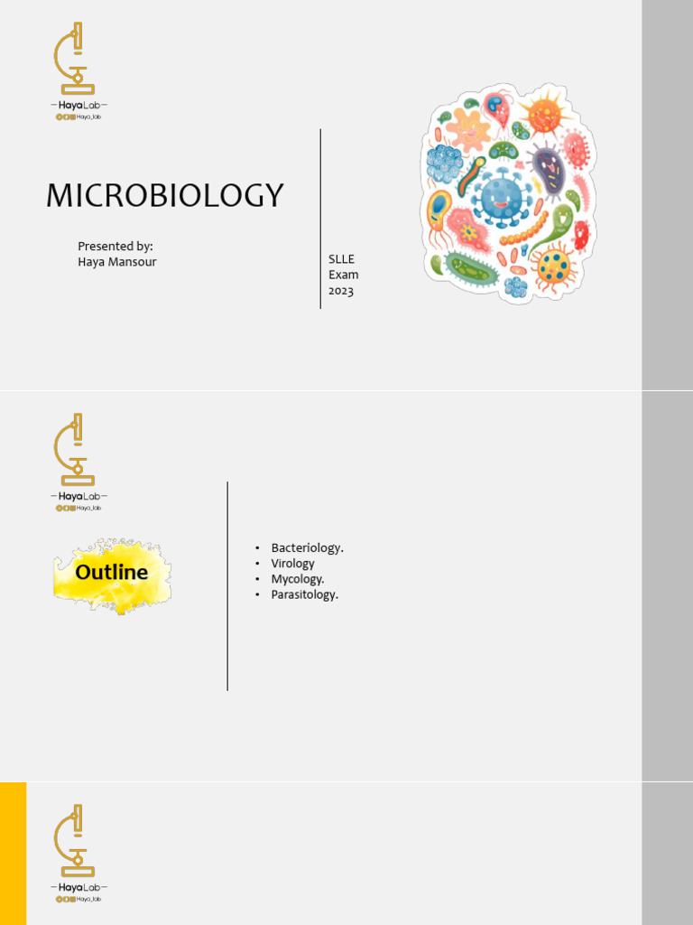 Microbiology SLLE 2023 2 | PDF | Staining | Streptococcus