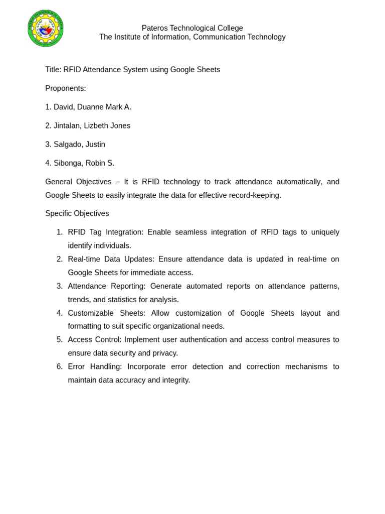 IoT-RFID-Attendance-System-using-Google-Sheets-NodeMCU | PDF | Radio Frequency Identification ...