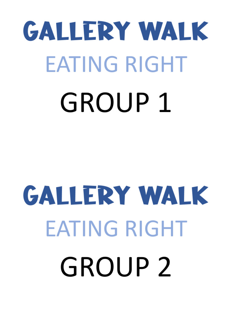 GALLERY WALK | PDF