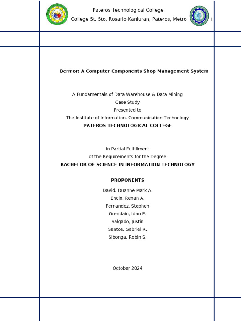 Computer Shop Management System Case Study | PDF | E Commerce | Inventory