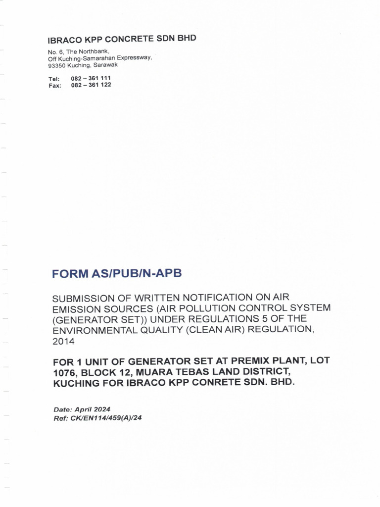 Premix Plant Environment Quality | PDF
