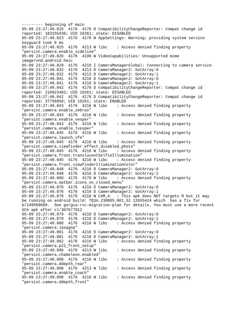 Log Cat 1746808069759 | PDF | Computer Architecture | System Software