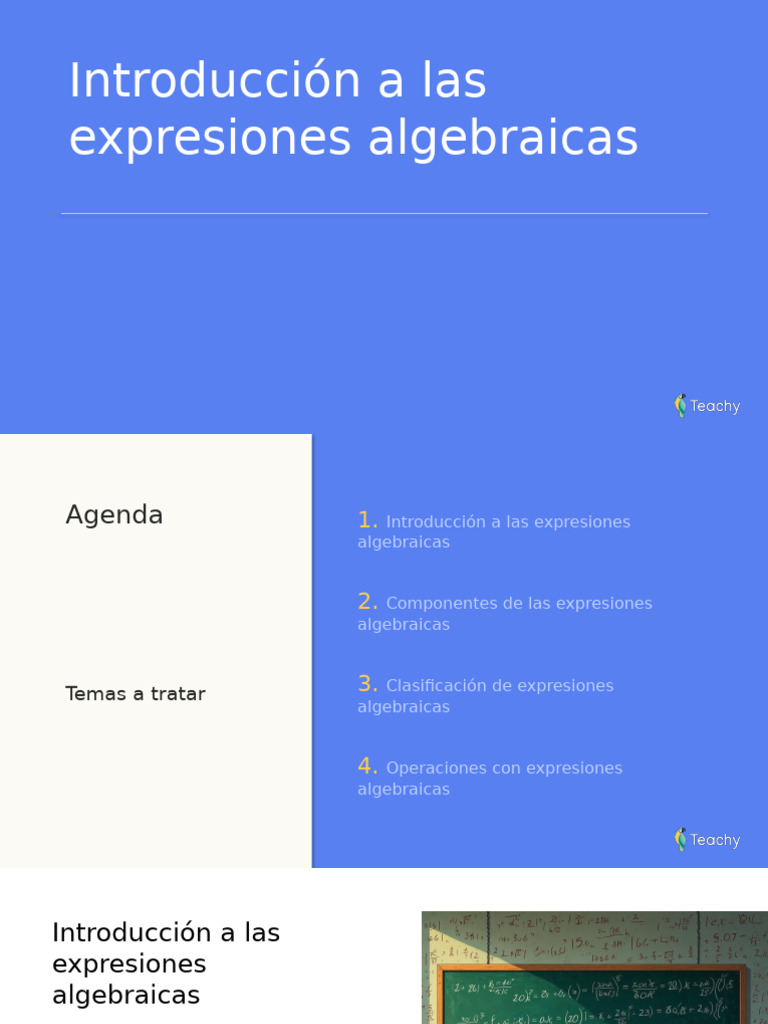 Introducción a expresiones algebraicas | PDF | Variable (Matemáticas ...