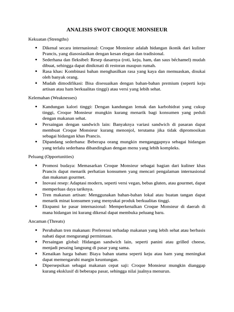 Analisis SWOT_PKWU_Kel 3 | PDF