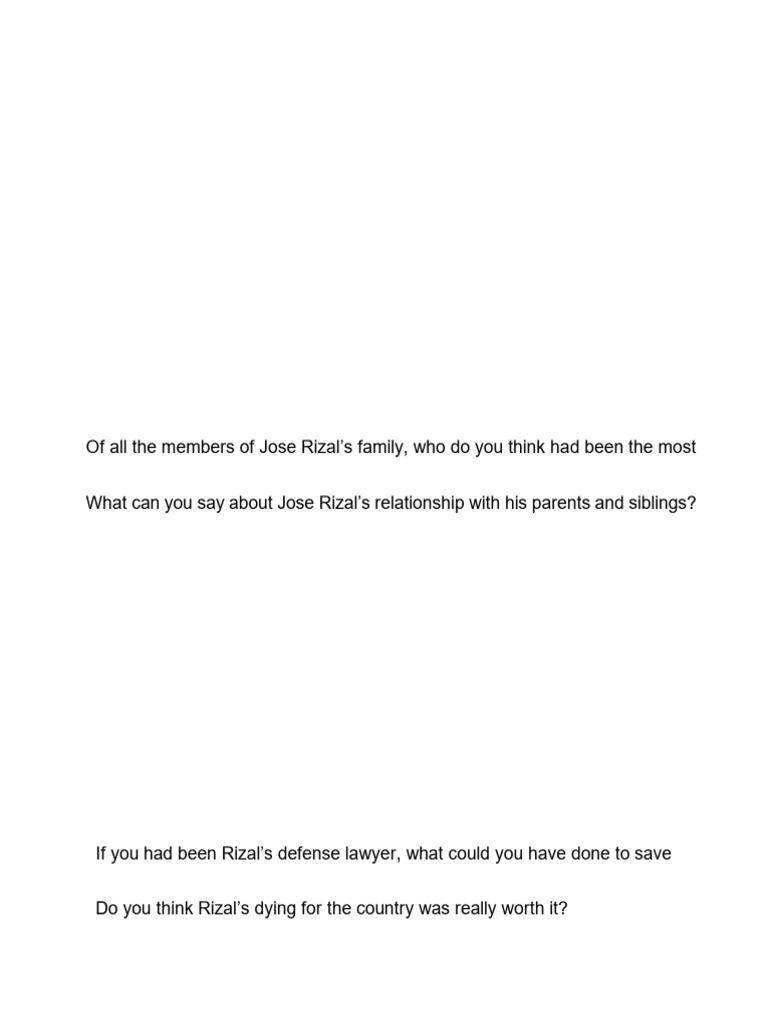 RIZAL Activity 2 | PDF