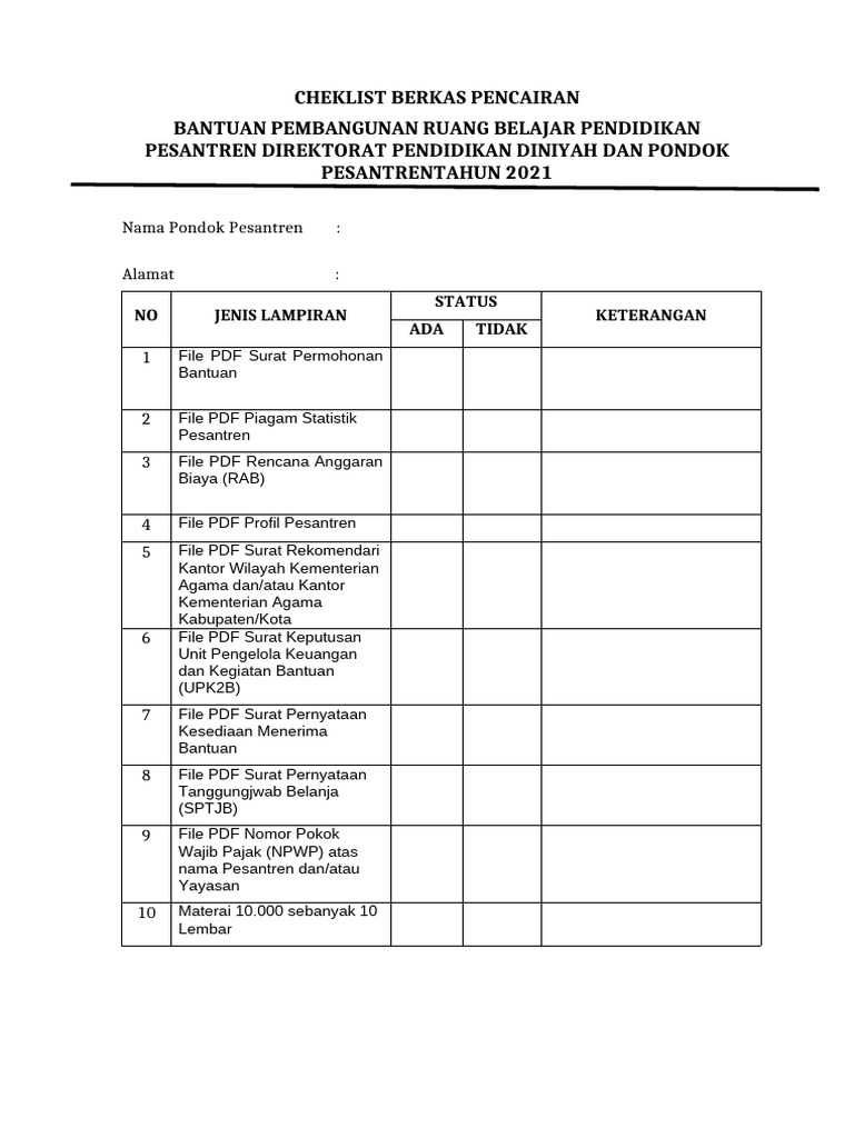 Proposal Terbaru MDT Miftahul Ulum | PDF