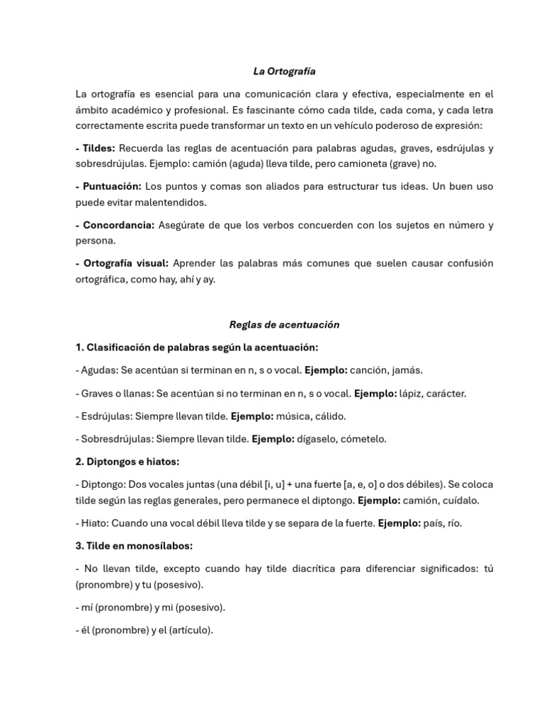 La Ortografía Castellana | PDF | Coma | Ortografía
