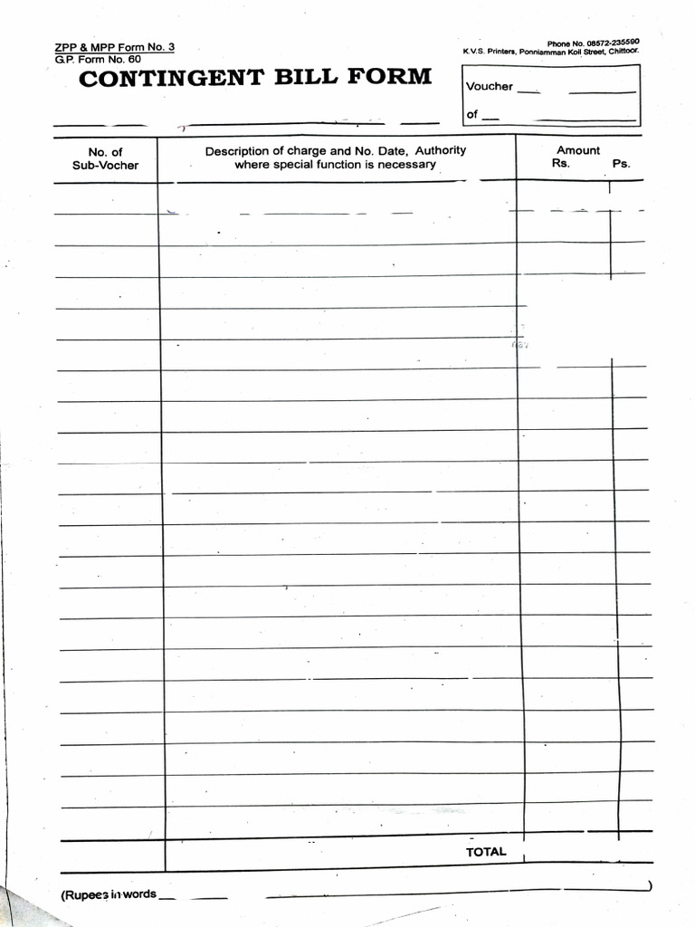 Contingent Form | PDF | Payments | Money