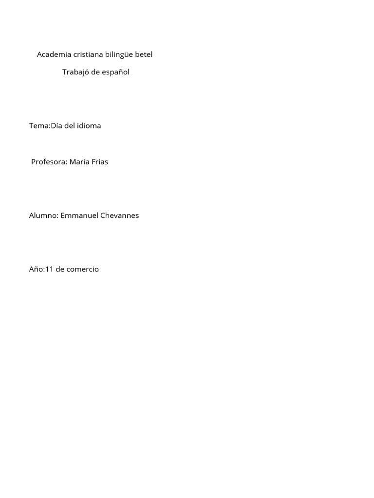 Academia Cristiana Bilingüe Betel 20240417 192509 0000 | PDF | Lengua ...