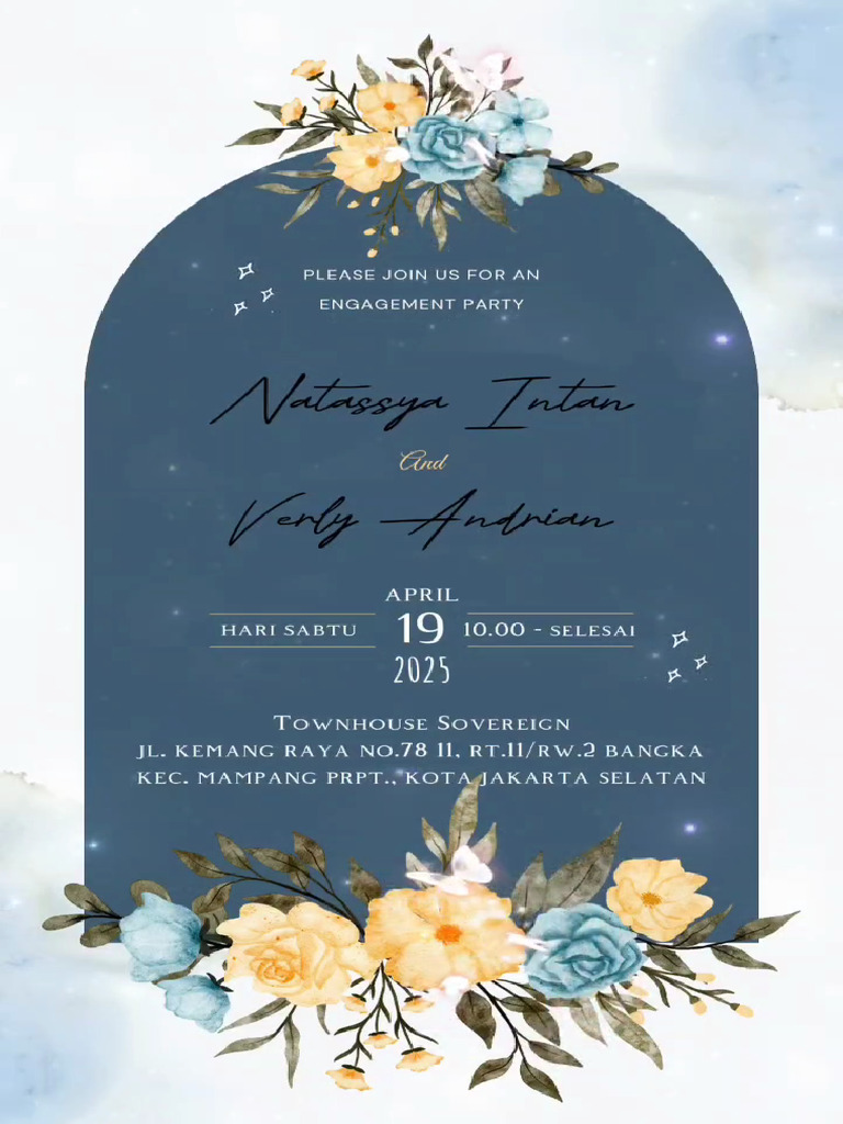 Undangan Lamaran Natassya & Verly | PDF