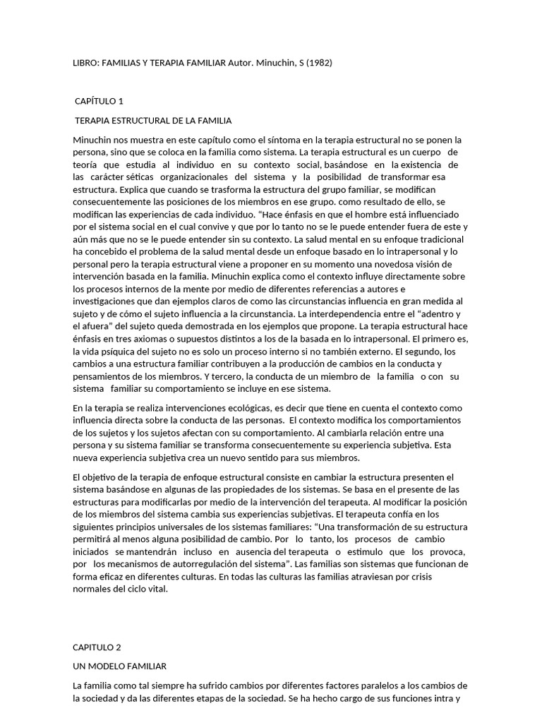 Resumen de Capitulos 1,2,3 | PDF | Psicoterapia | Comportamiento