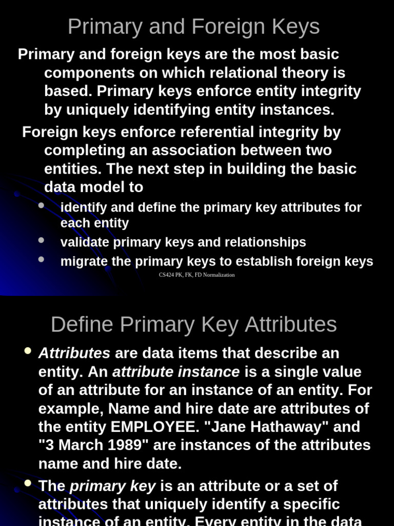 Part 3 Primary and Foreign Keys | PDF | Databases | Software Design