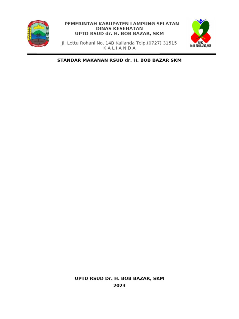 Standar Makanan Dan Standar Porsi | PDF