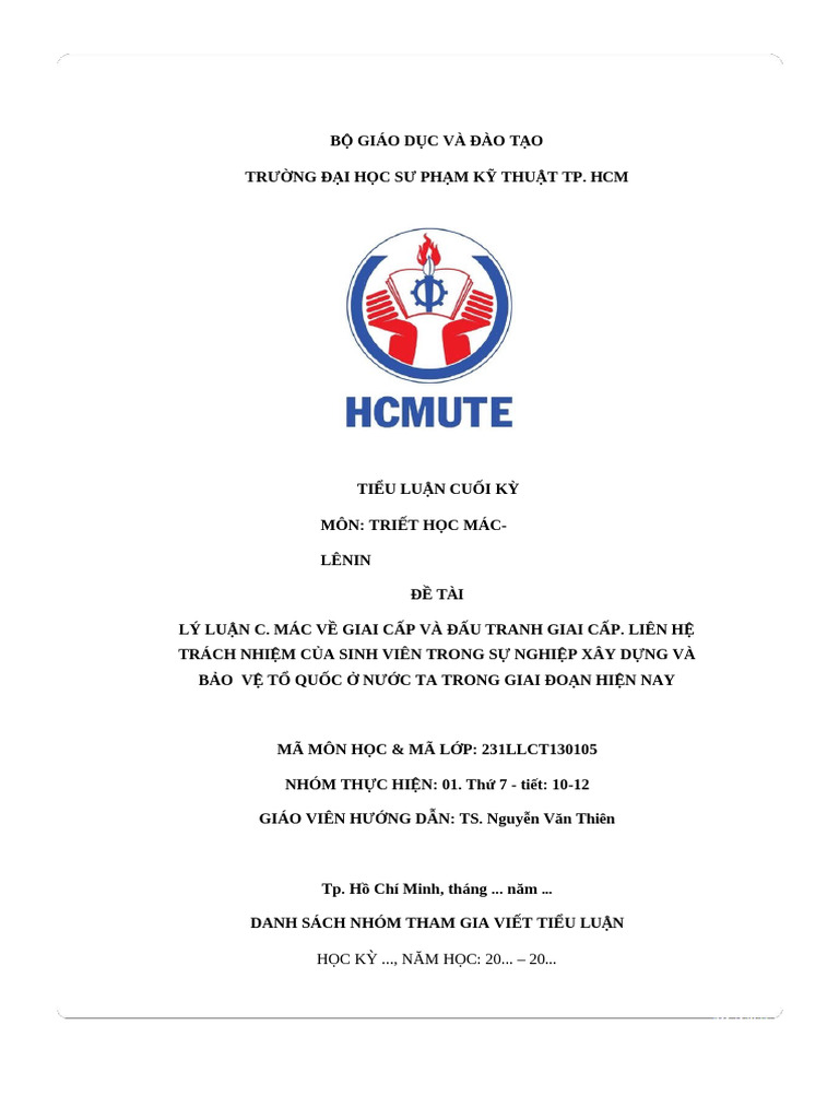 Ly Luan Cmac Ve Giai Cap Va Dau Tranh Giai Cap Lien He Trach Nhiem Cua ...