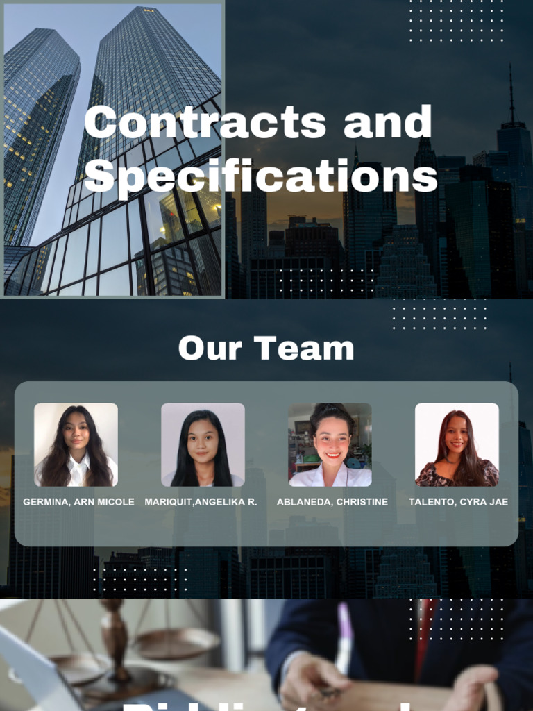 Contracts and Specifications | PDF | Specification (Technical Standard) | Business Law