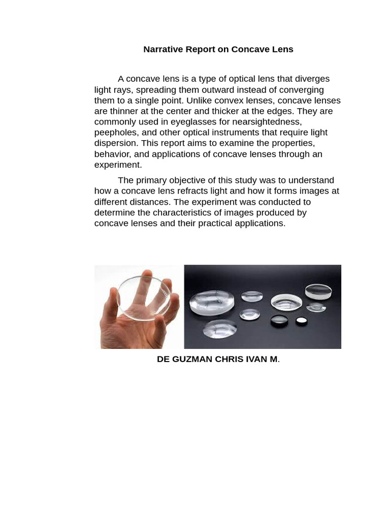 Concave Lense | PDF