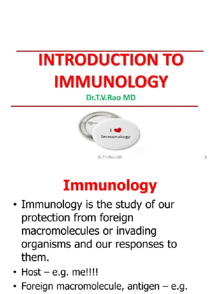 Introduction To Immunology | PDF