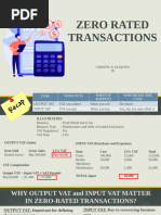 Zero-Rated Sales | PDF | Invoice | Value Added Tax