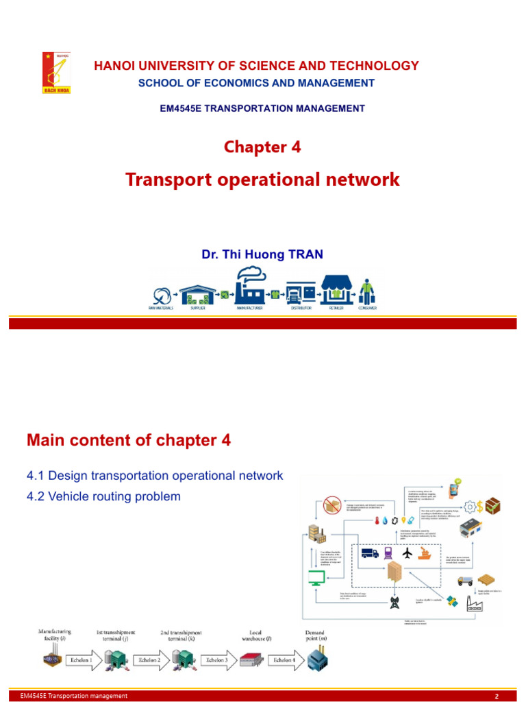 2024 Transportation Mgt Ch04 Network | PDF | Mathematical Optimization | Linear Programming