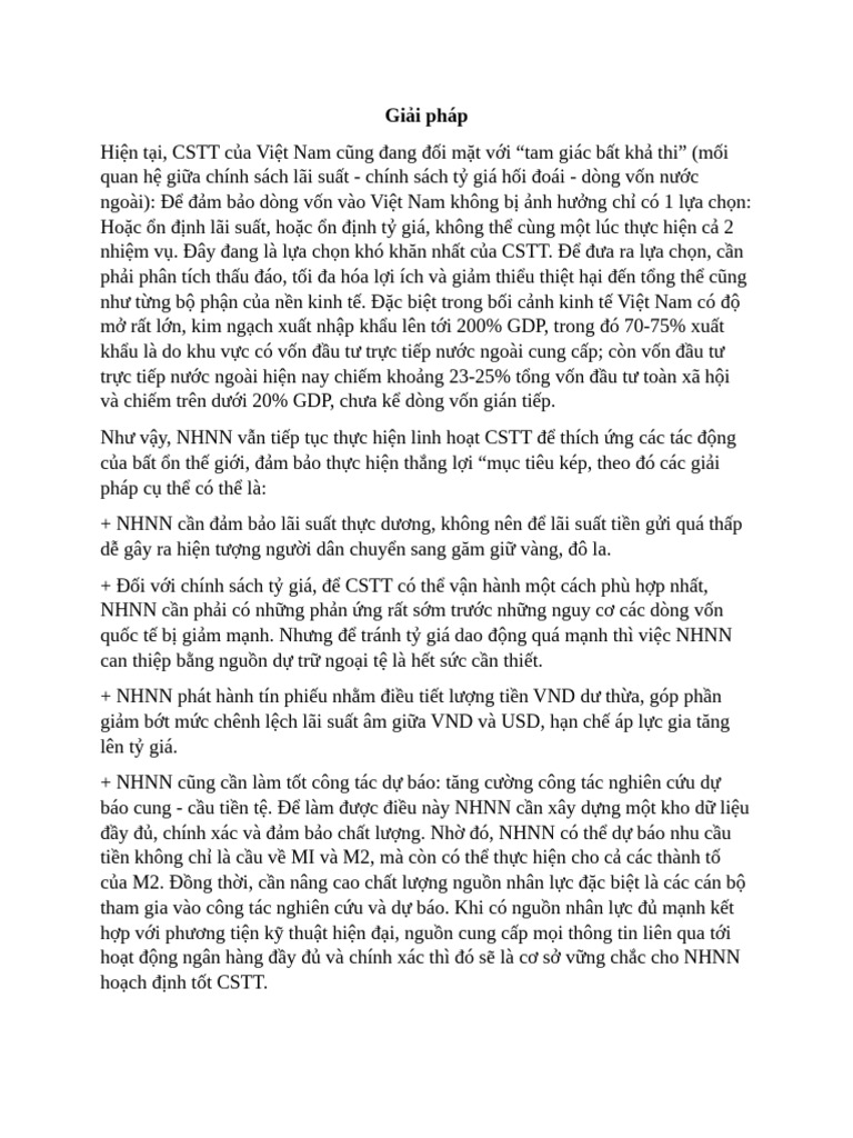 Giải pháp điều hành CSTT | PDF