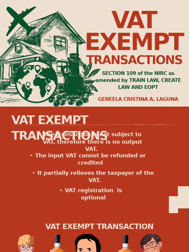 Vat-Exempt-Final | PDF | Value Added Tax | Taxes