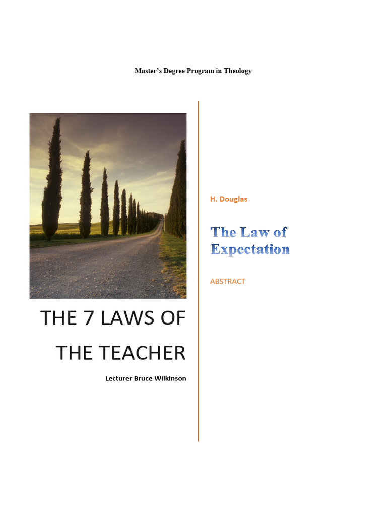 The Law of Expectation in Teaching | PDF | Body Language | Love