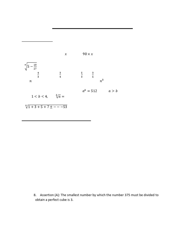 Cubes and Cube Root | PDF | Elementary Mathematics | Numbers
