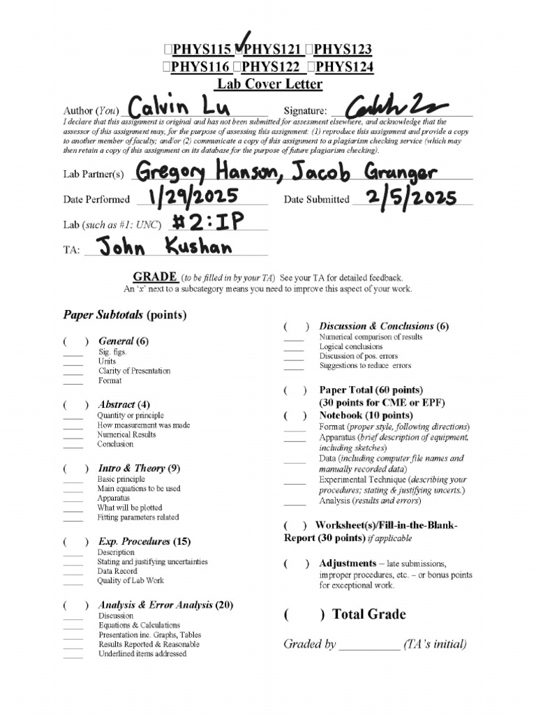 Calvin: Gregory | PDF | Uncertainty | Acceleration