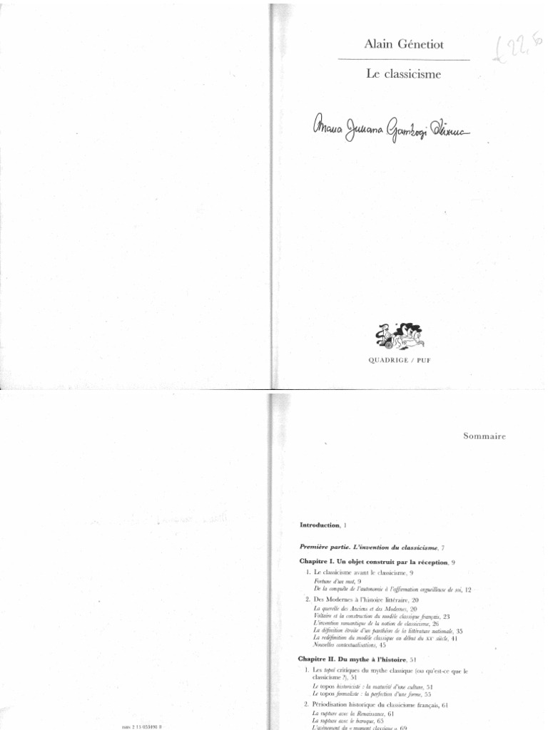 Le Classicisme | PDF