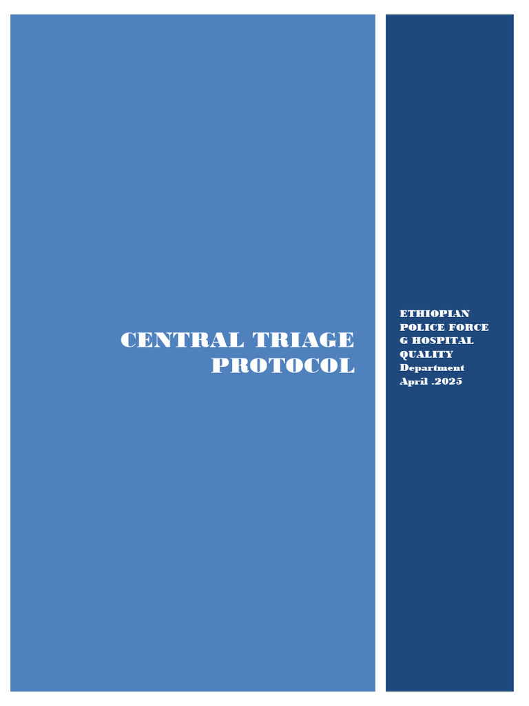 central triage protocol (2) | PDF | Emergency Department | Patient