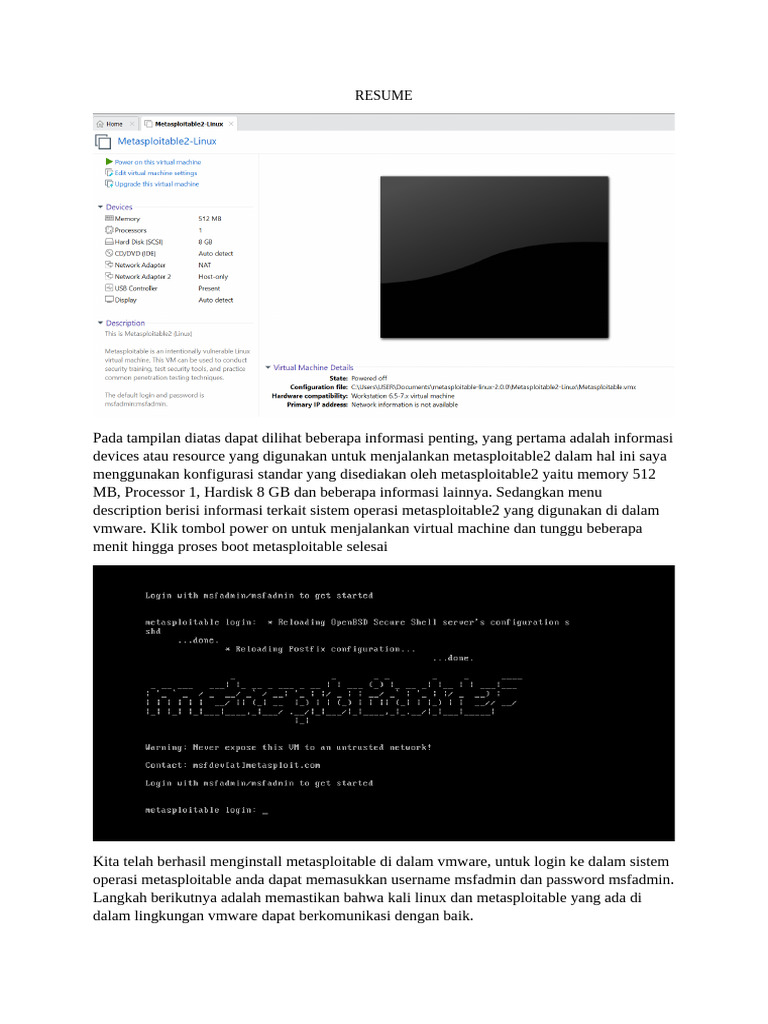 METASPLOITABLE | PDF