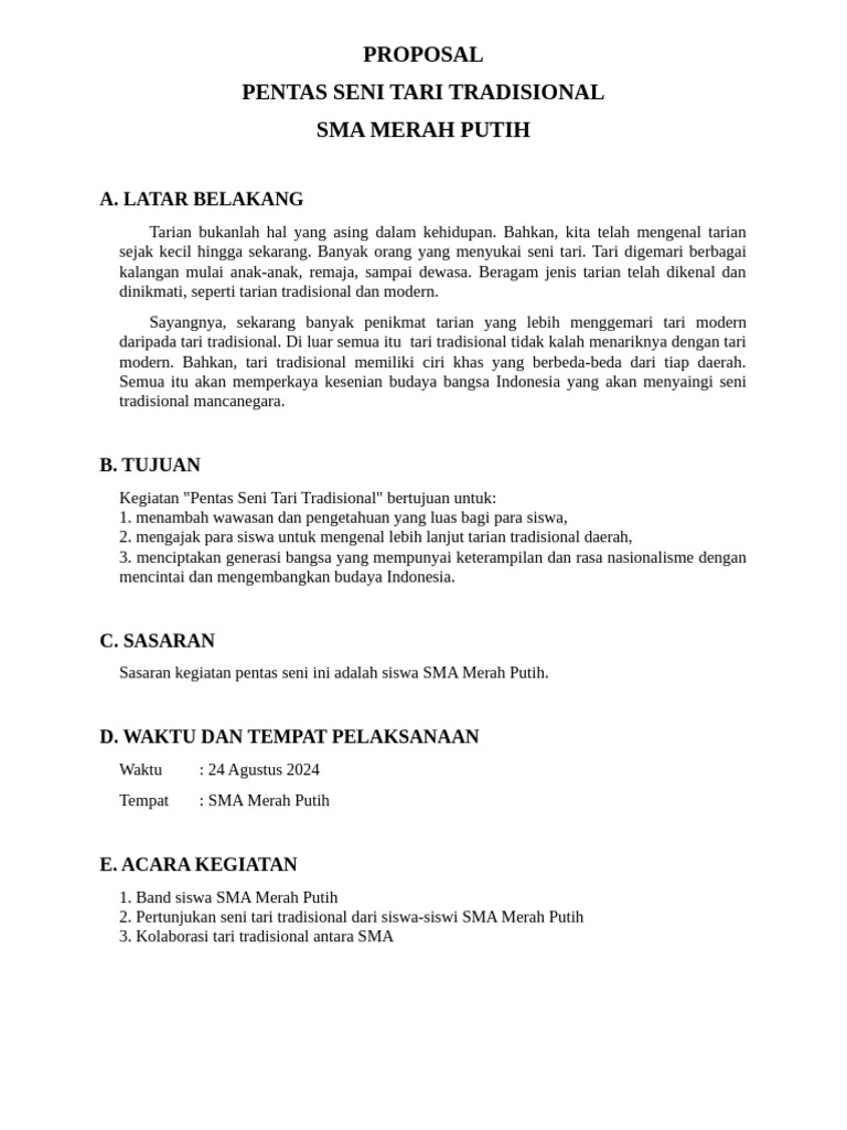 Contoh Proposal | PDF