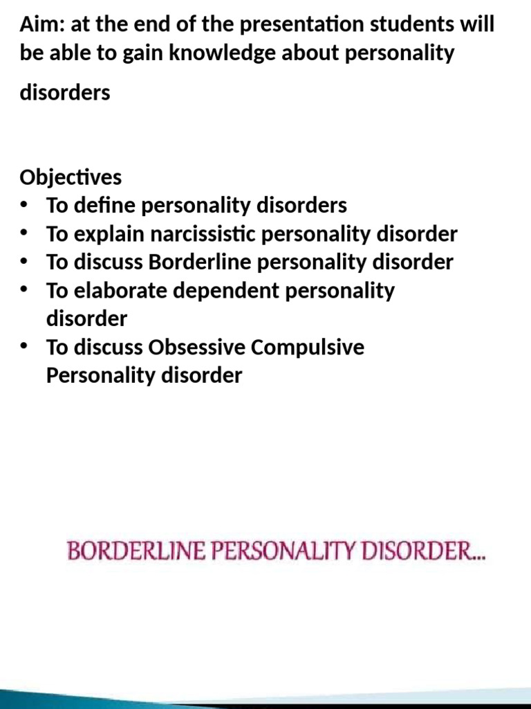 Understanding Personality Disorders | PDF