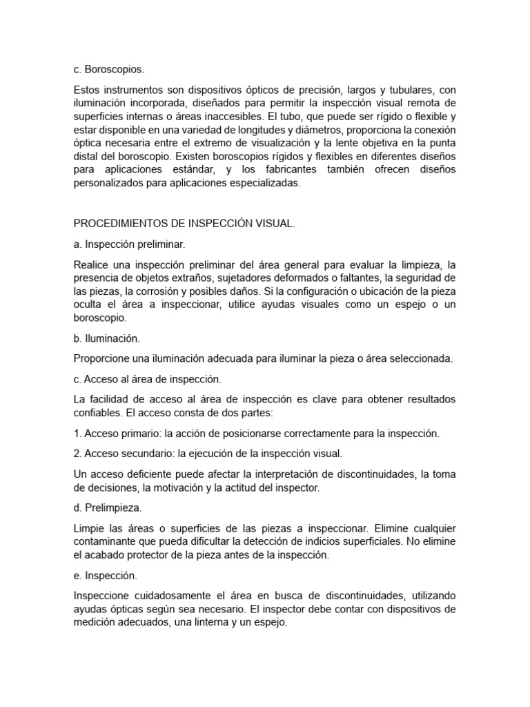 Inspección Visual con Boroscopios en Aeronaves | PDF | Óptica