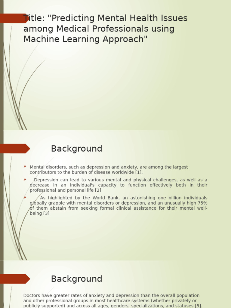 Mental Health Prediction | PDF | Machine Learning | Support Vector Machine