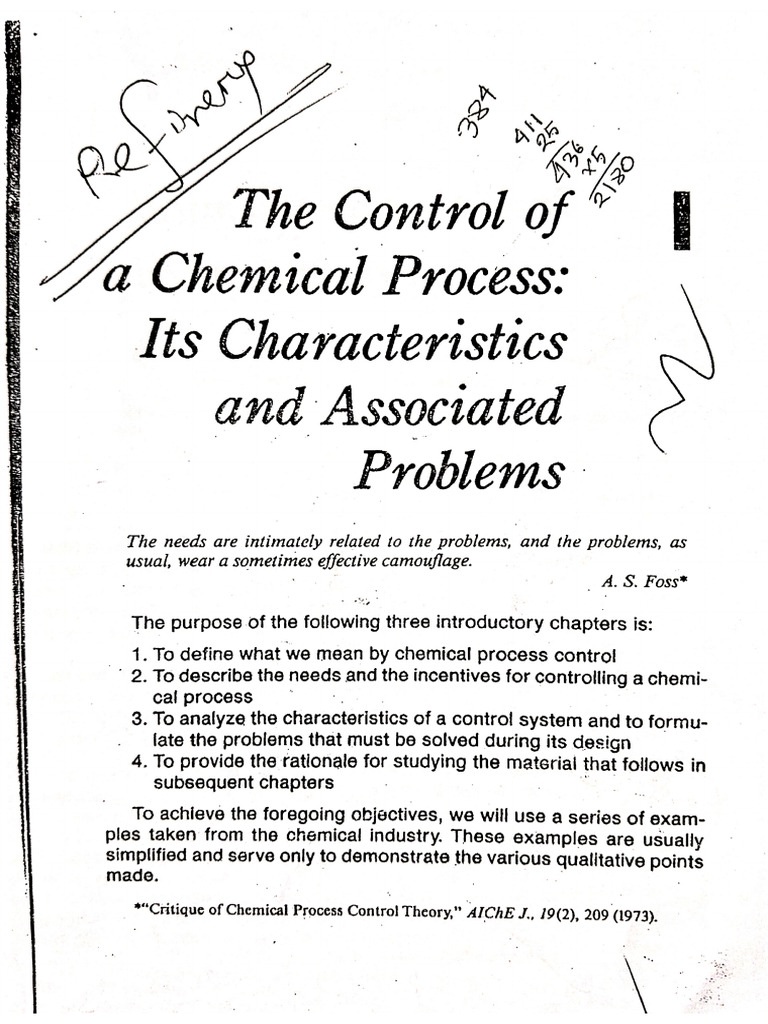 Control System Note (Refinery) | PDF
