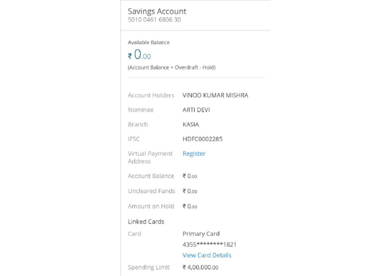 Vinod Account | PDF